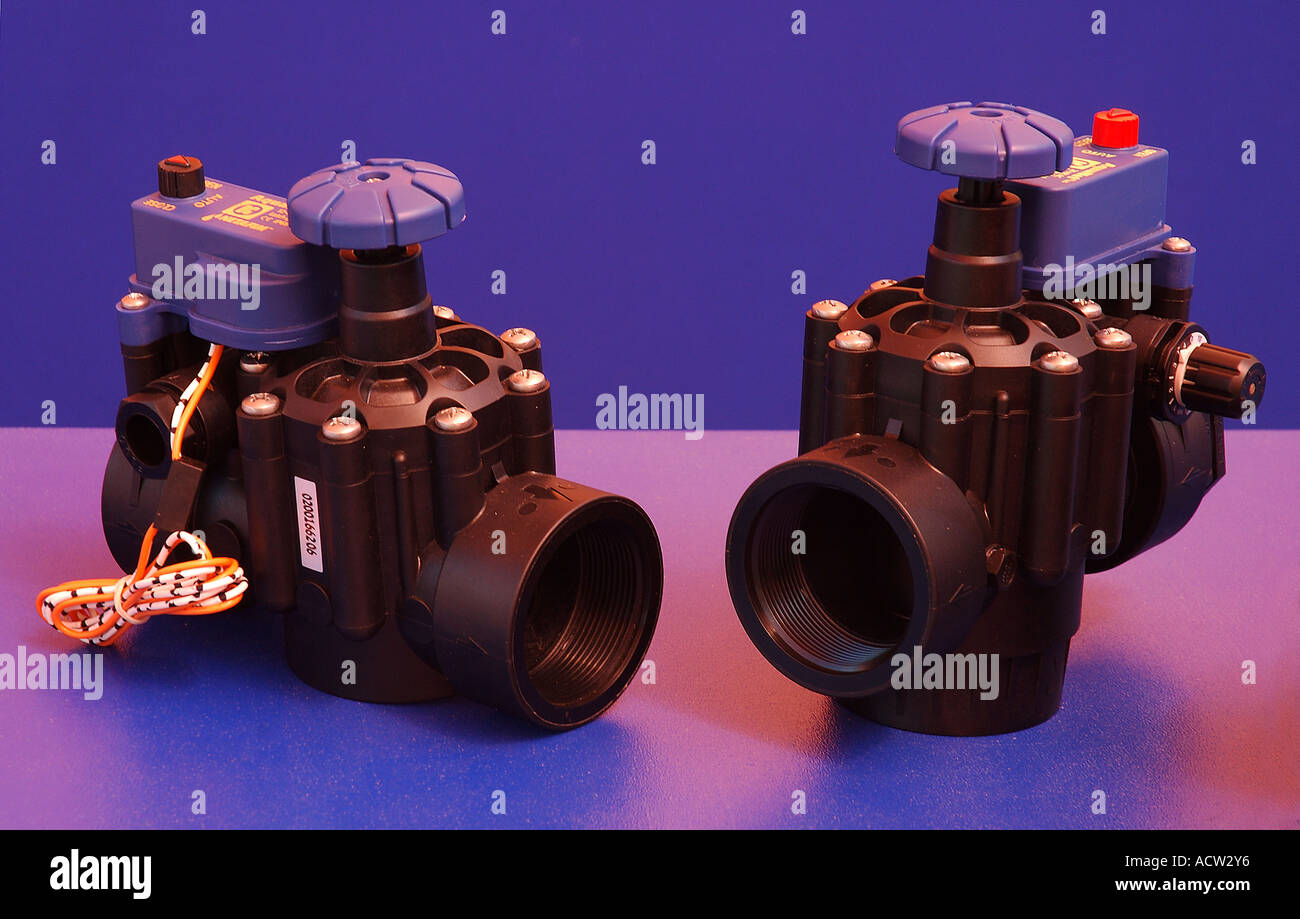 Irrigation sprinkler control system Stock Photo - Alamy