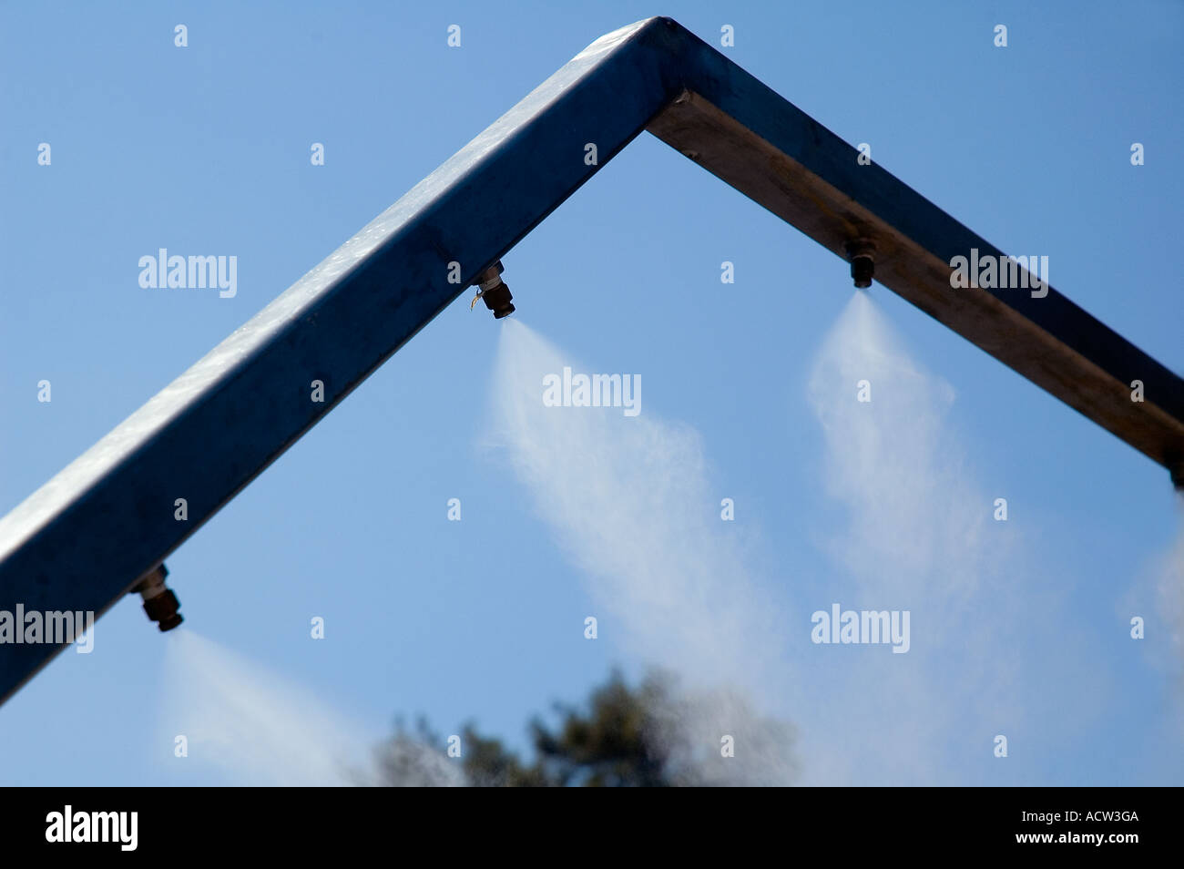 Drip irrigation sprinkler system Stock Photo - Alamy