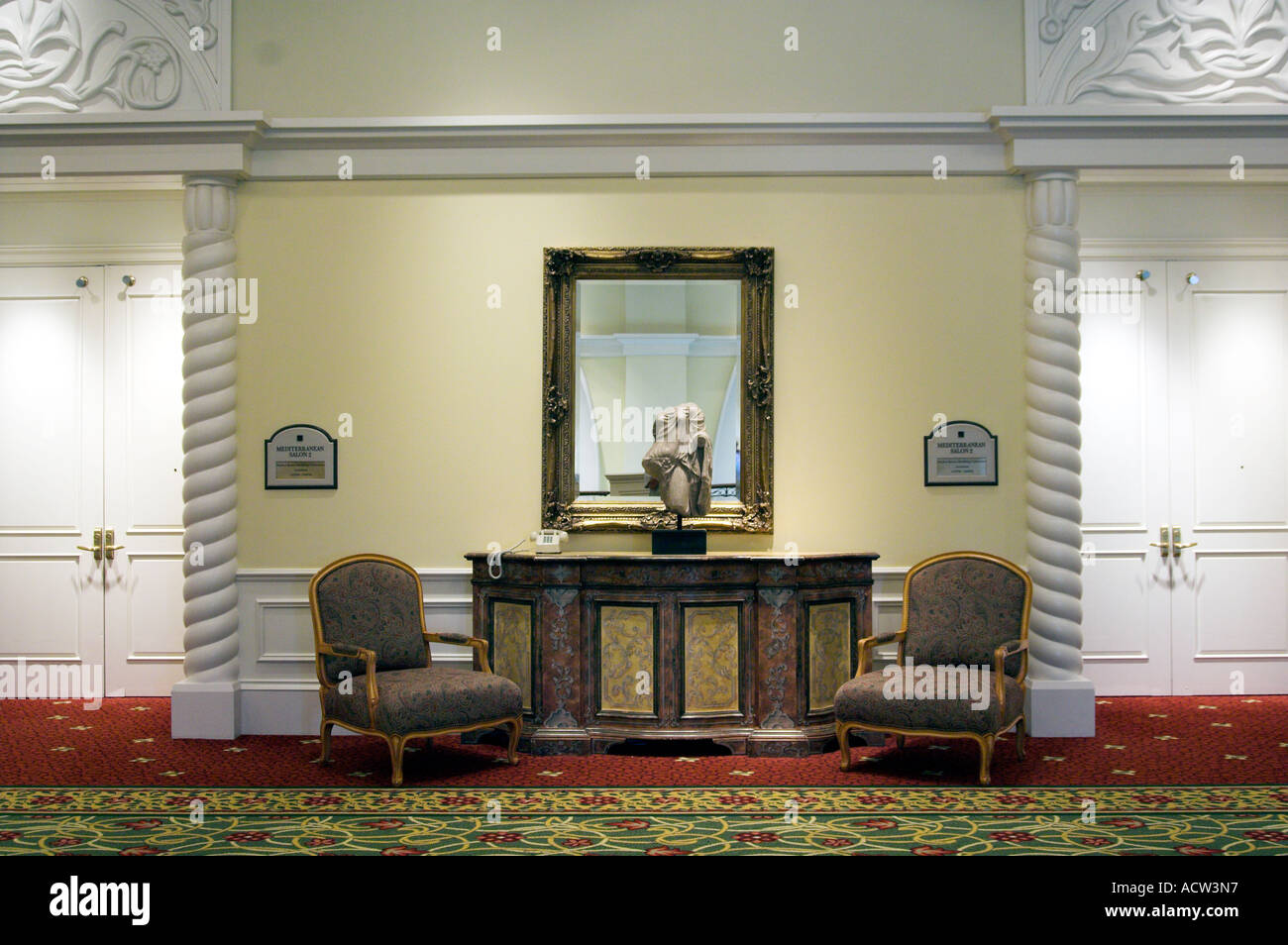 Interior hallway decor at the J W Marriott Resort in Orlando Florida ...