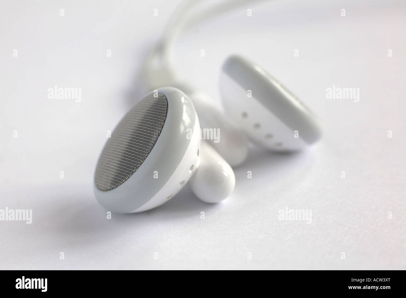 ear pieces close up (headphones Stock Photo - Alamy