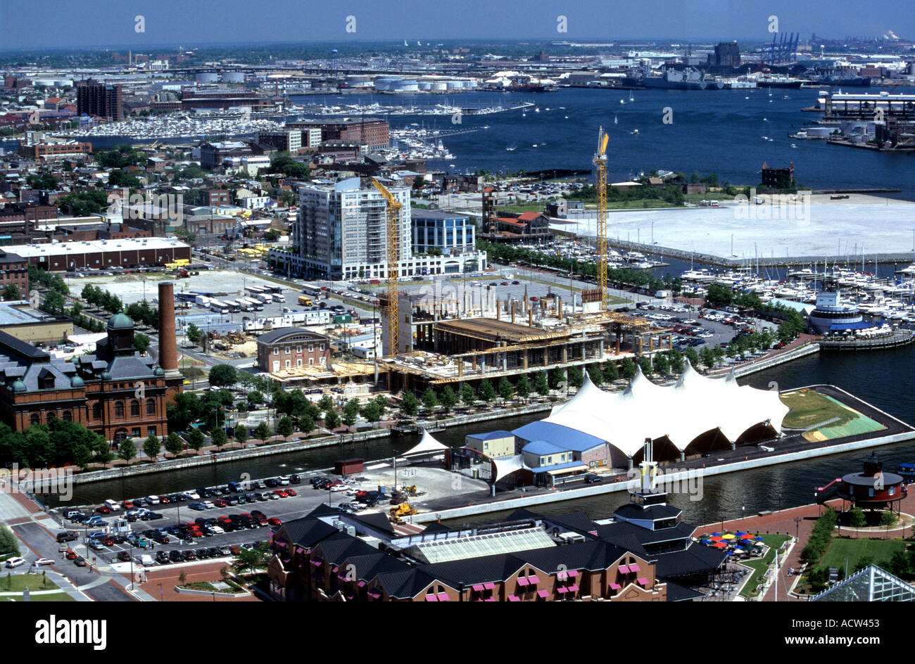 Aerial view of Baltimore Maryland Stock Photo - Alamy