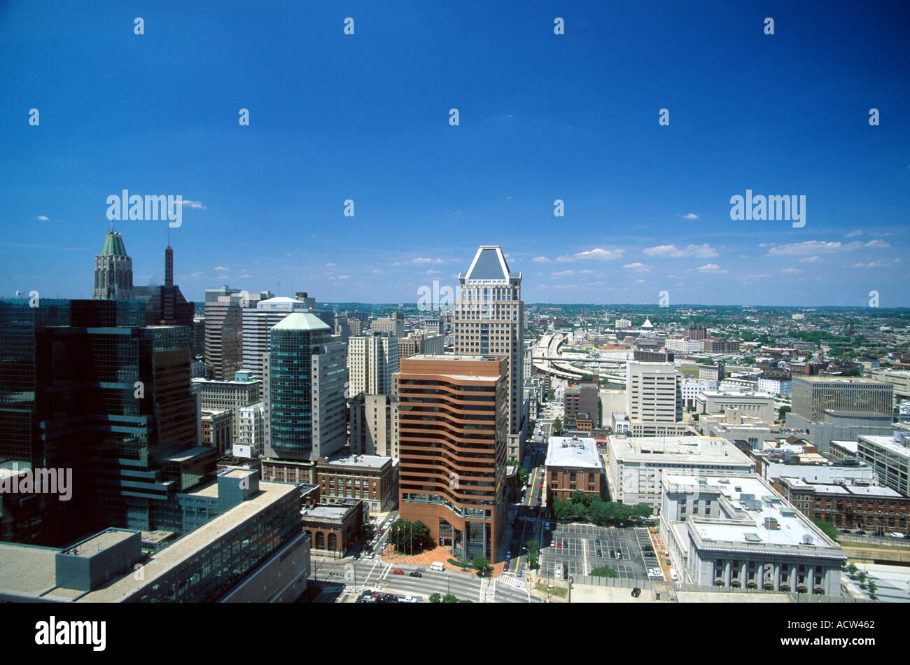 Aerial view of Baltimore Maryland Stock Photo - Alamy
