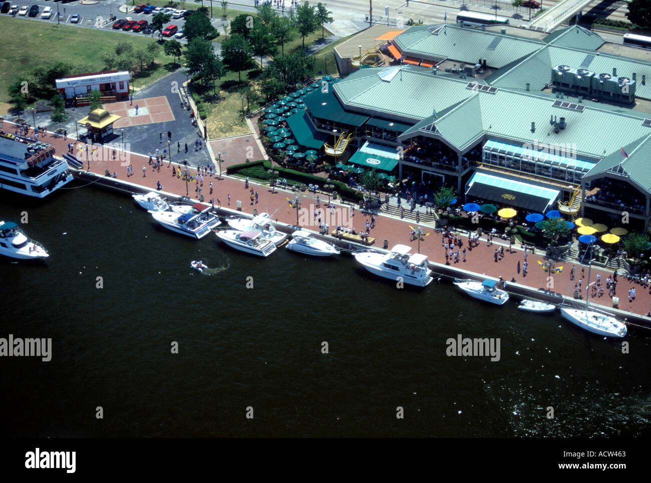 Aerial view of Baltimore Inner Harbor Baltimore Maryland USA Stock ...