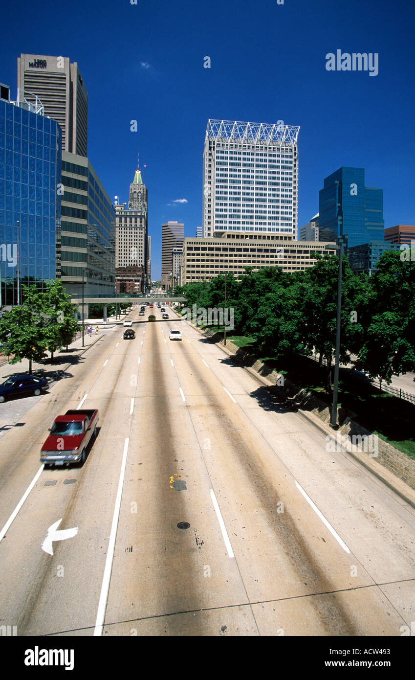 Highway Through Downtown Baltimore Maryland Stock Photo - Alamy