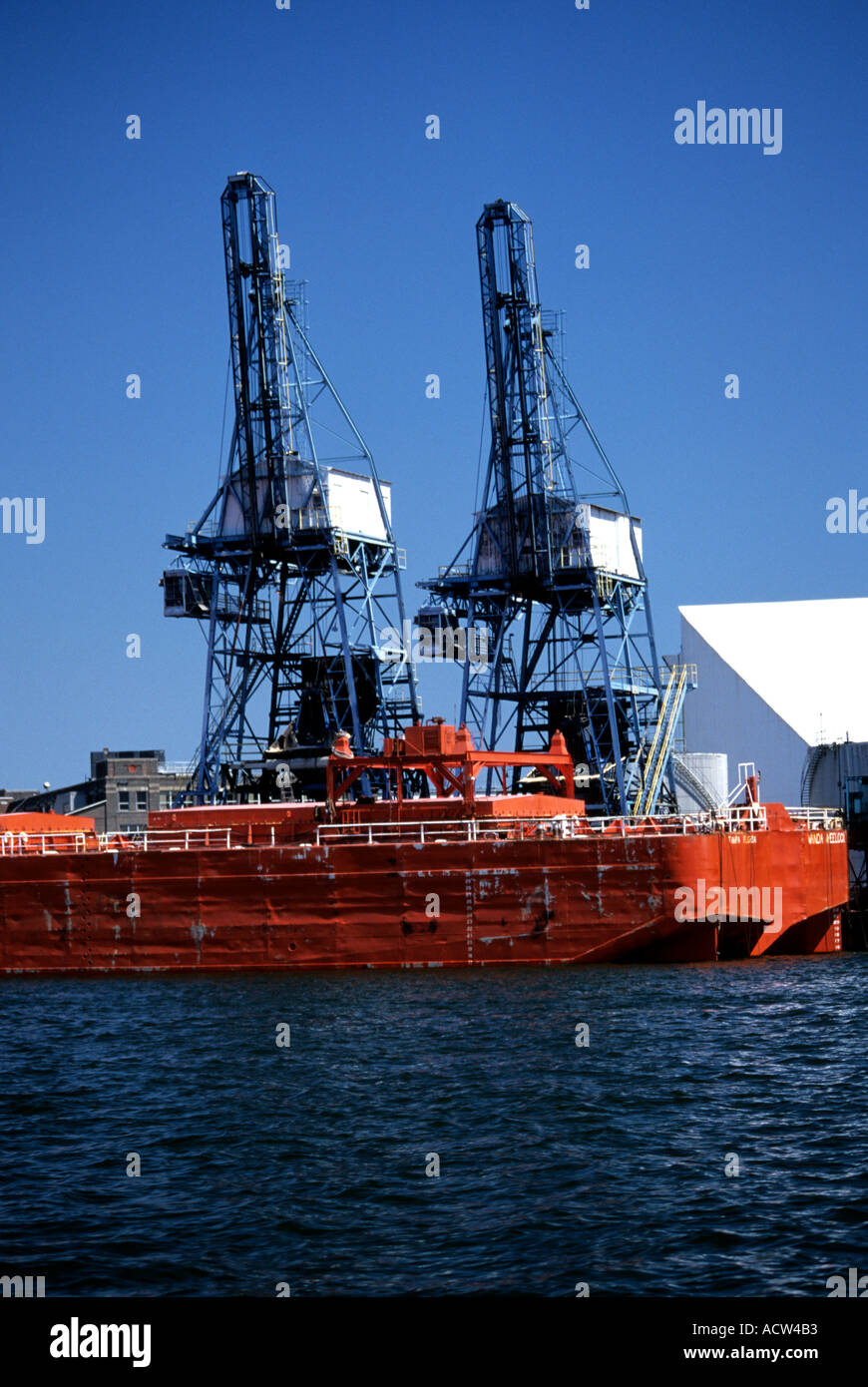 Cargo Ship at Wharf Baltimore Maryland USA Stock Photo - Alamy
