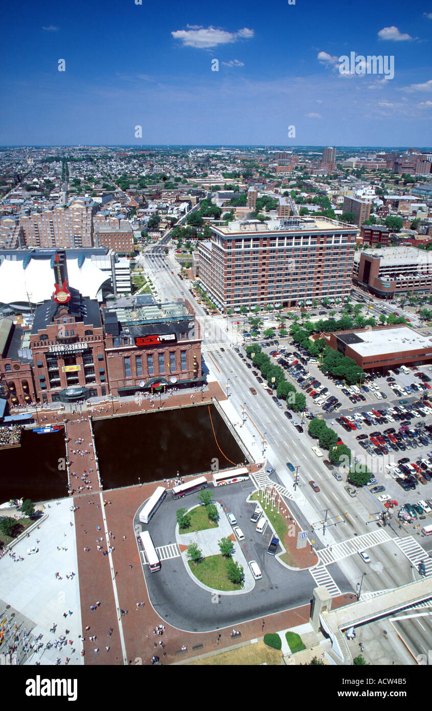 Aerial view of Baltimore Maryland Stock Photo - Alamy