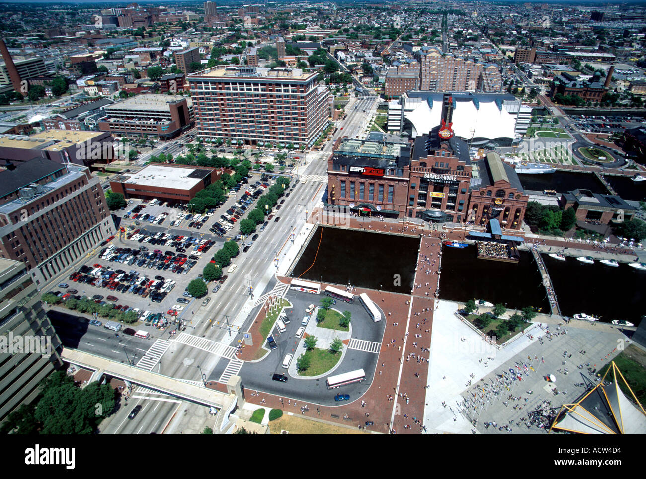 Aerial view of Baltimore Maryland Stock Photo - Alamy