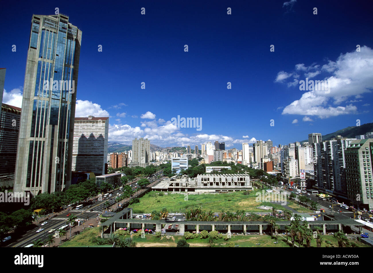 Bolivar Avenue in Downtown Caracas Venezuela Stock Photo - Alamy