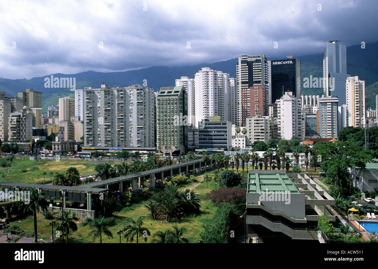 Skyline of Downtown Caracas Venezuela Stock Photo - Alamy