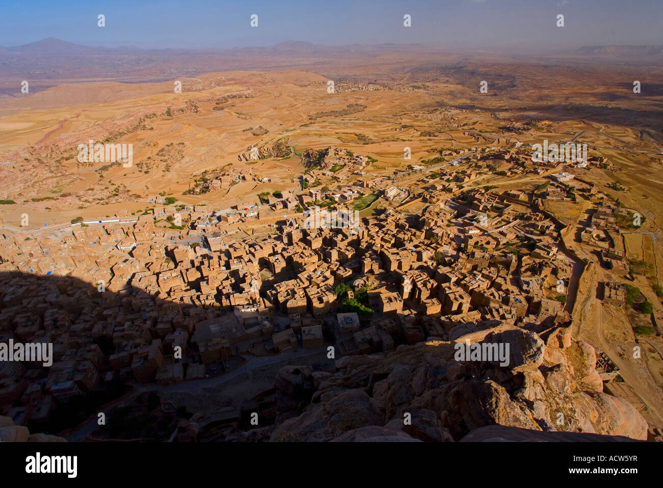 The beautiful walled old city of Thulla viewed from Thulla Fort Hesn ...