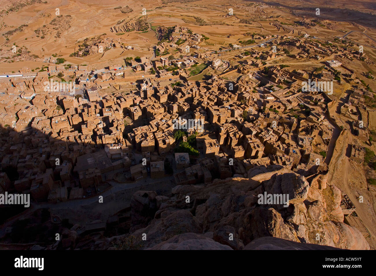 The beautiful walled old city of Thulla viewed from Thulla Fort Hesn ...