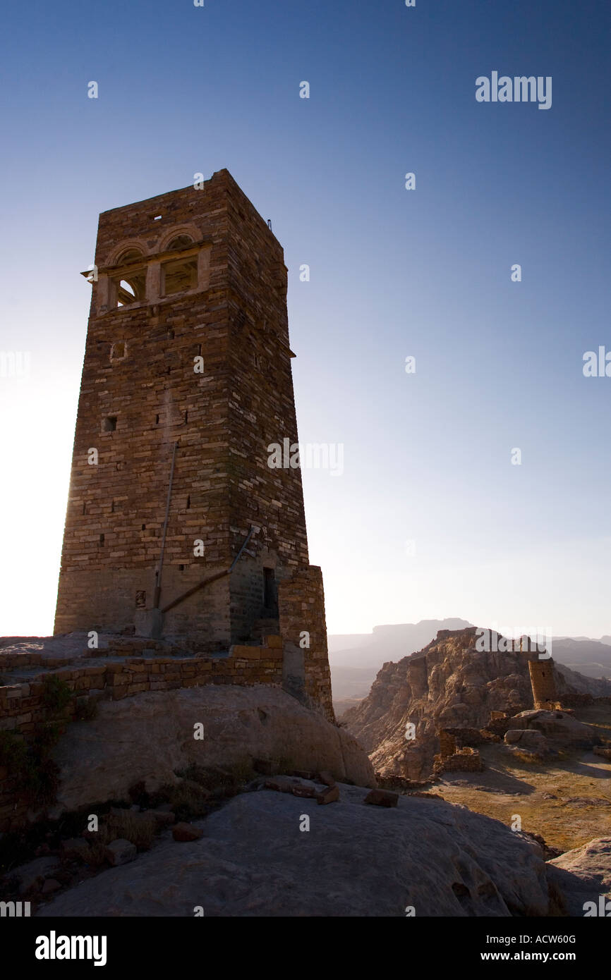Thulla Fort Hesn Thulla with its towers and granaries above the old ...
