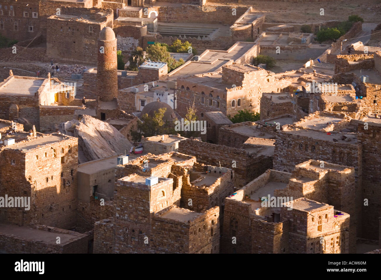 The beautiful walled old city of Thulla viewed from Thulla Fort Hesn ...