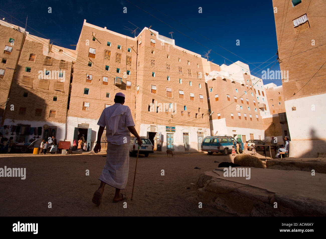 Among the streets of Shibam the Unesco World Heritage town dubbed the ...