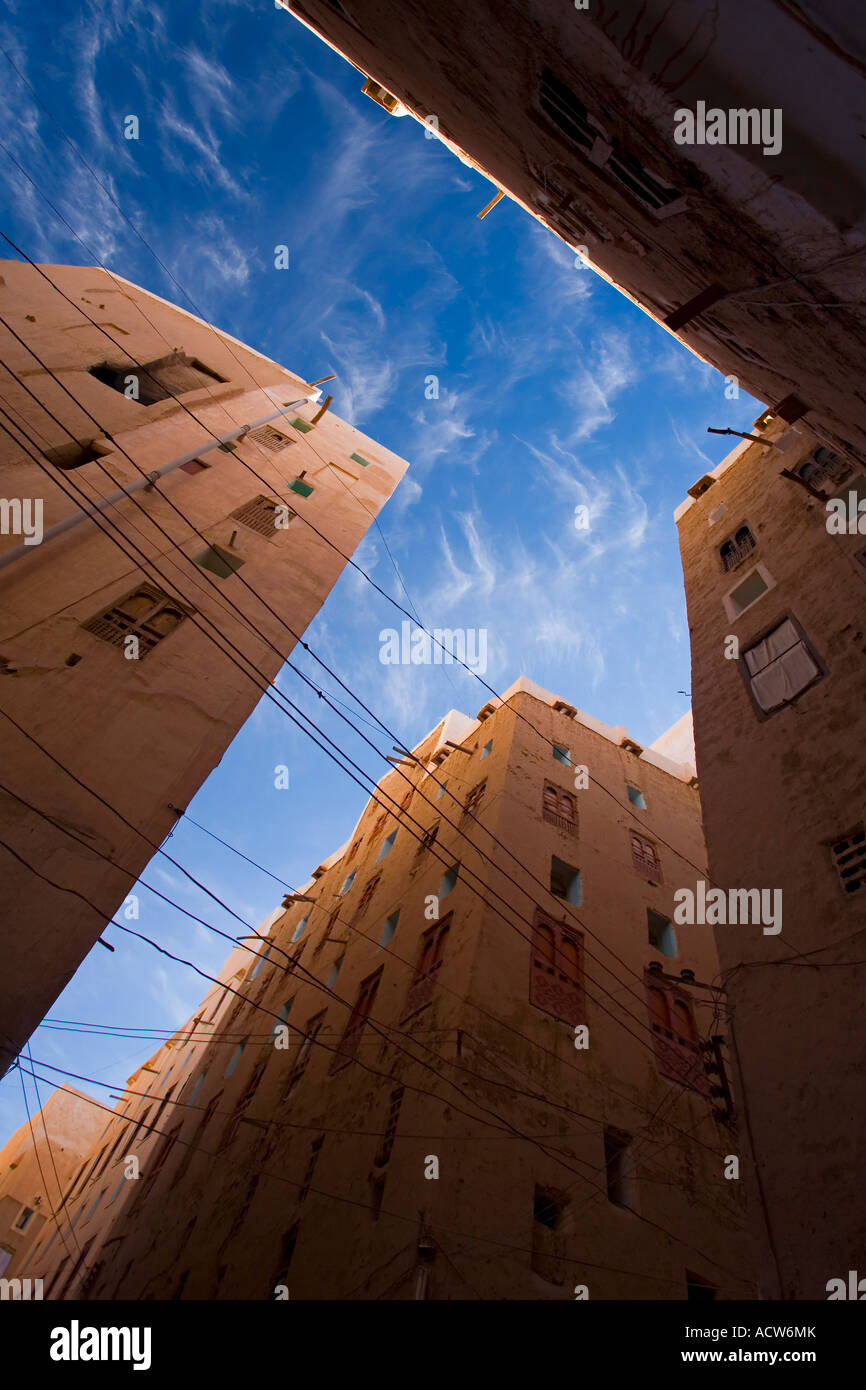 Among the streets of Shibam the Unesco World Heritage town dubbed the ...