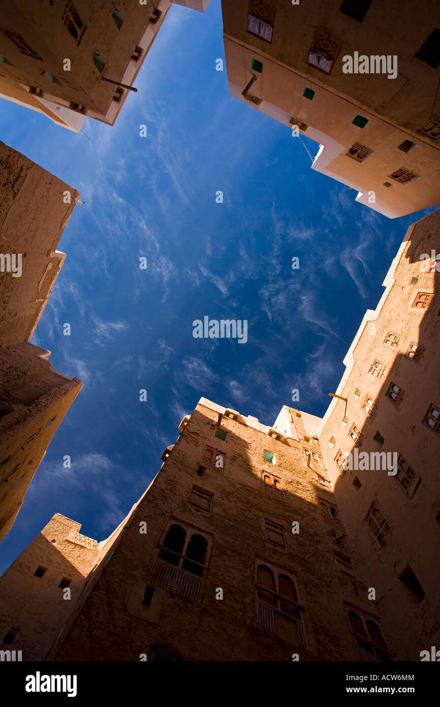 Among the streets of Shibam the Unesco World Heritage town dubbed the ...