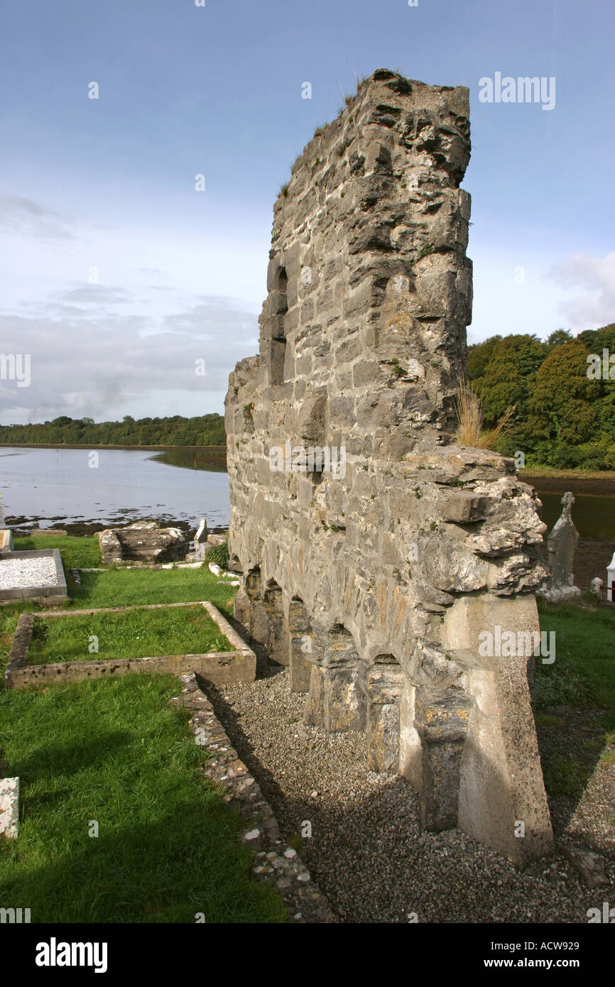 Ireland County Donegal Donegal Abbey cloister ruins Stock Photo - Alamy