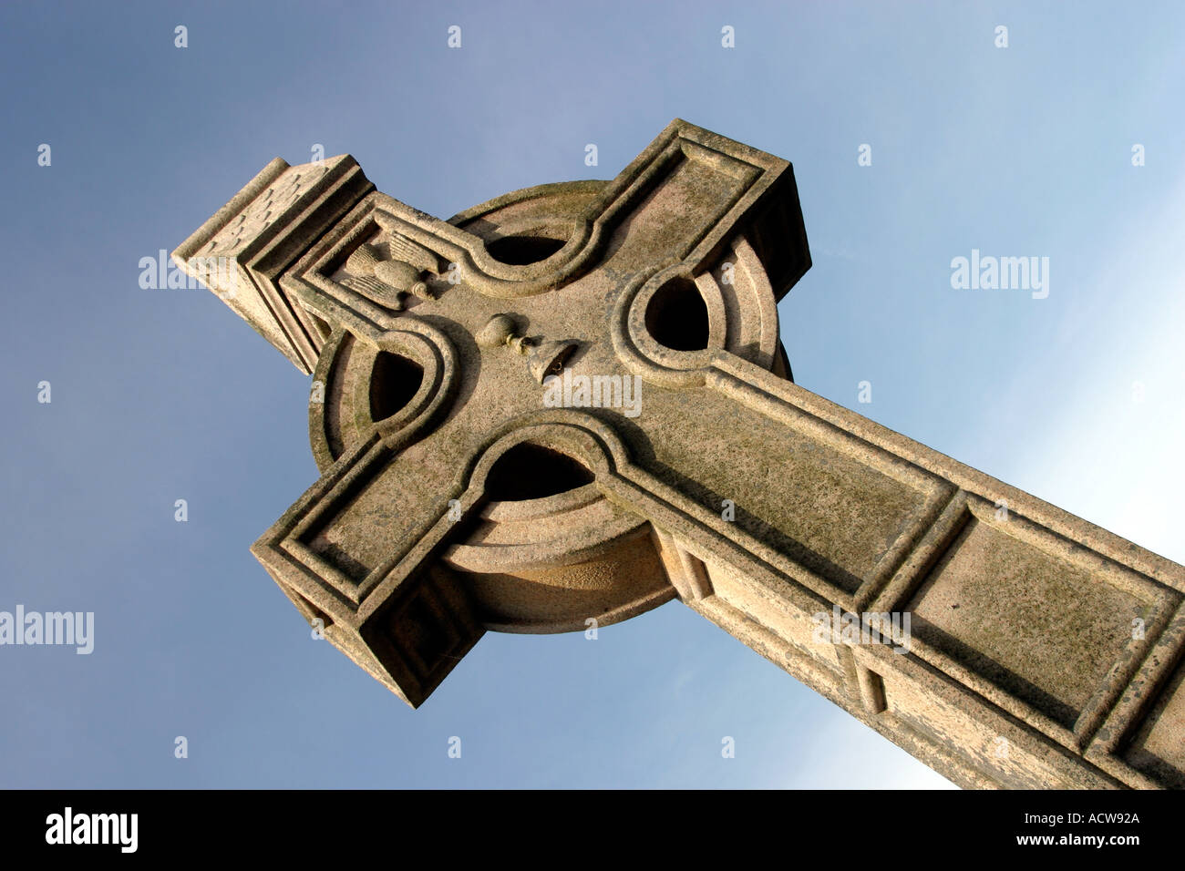 Ireland County Donegal religion Abbey Celtic cross Stock Photo - Alamy