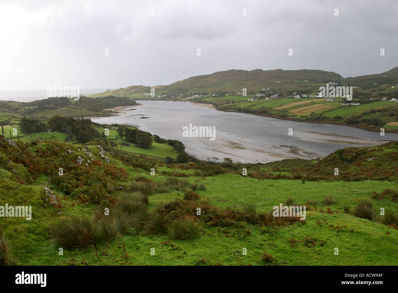 Ireland County Donegal Teelin Bay Stock Photo - Alamy