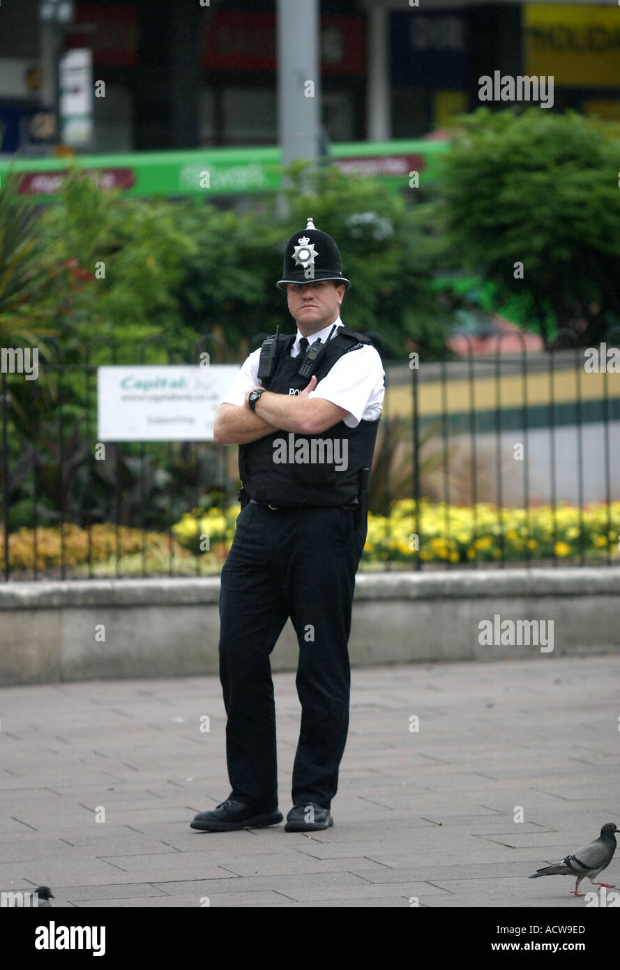 A City of Nottingham Policeman in the Old Market Square Stock Photo - Alamy