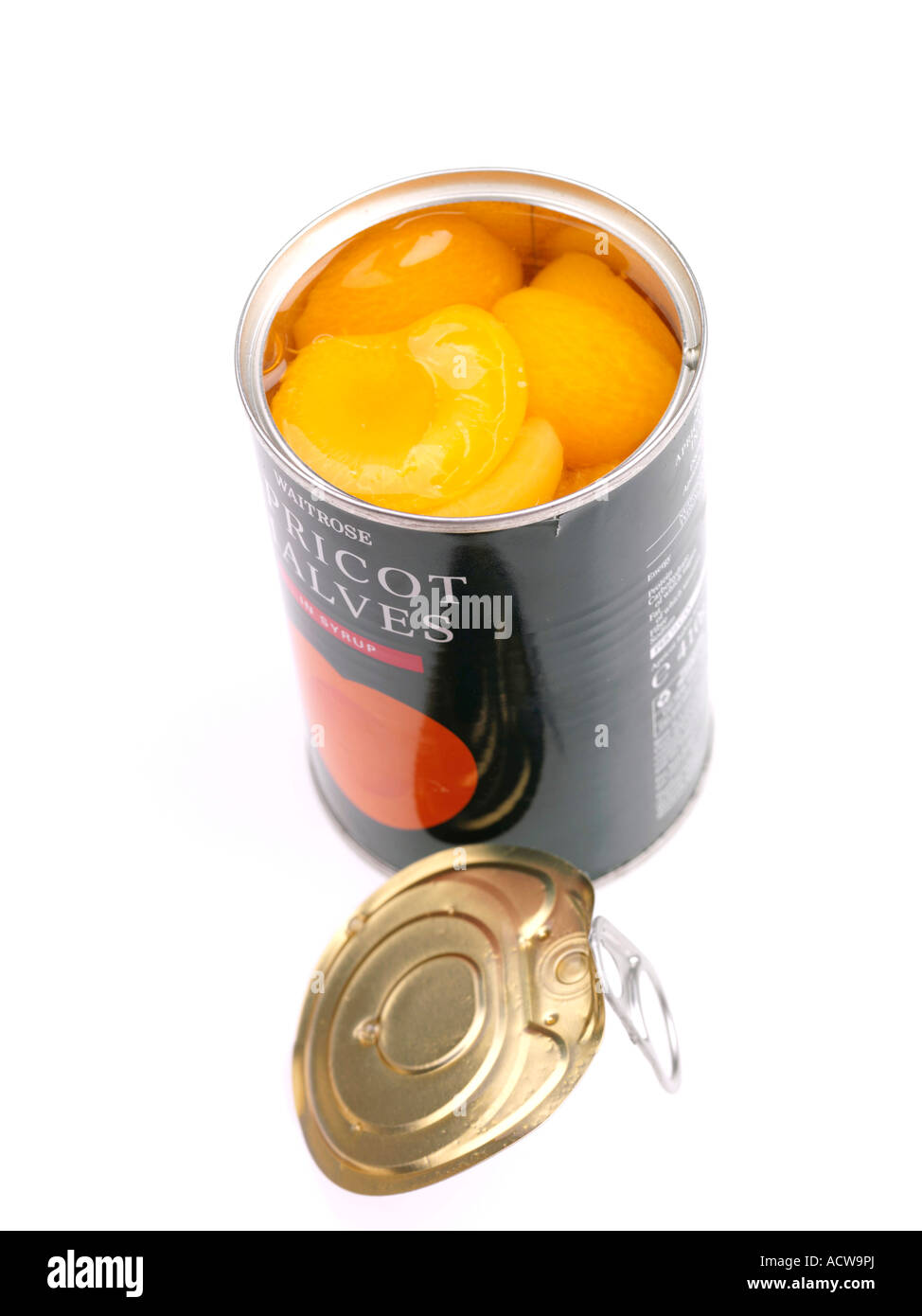 Apricot halves tin can syrup hi-res stock photography and images - Alamy