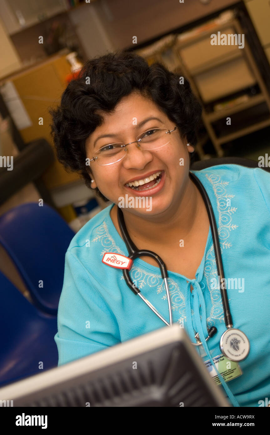 happy smiling confident Doctor female Bronglais Hospital Ceredigion ...