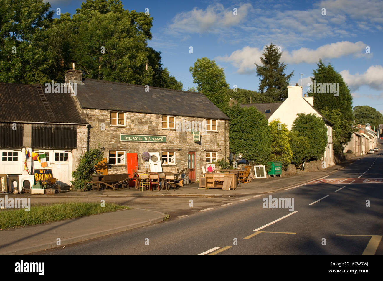 Trecastle village Powys between Llandovery and Brecon. summer evening ...