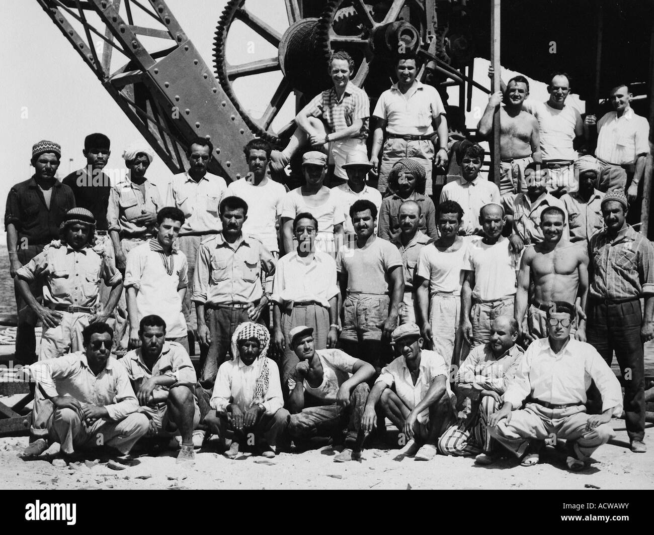 Oil workers Black and White Stock Photos & Images - Alamy