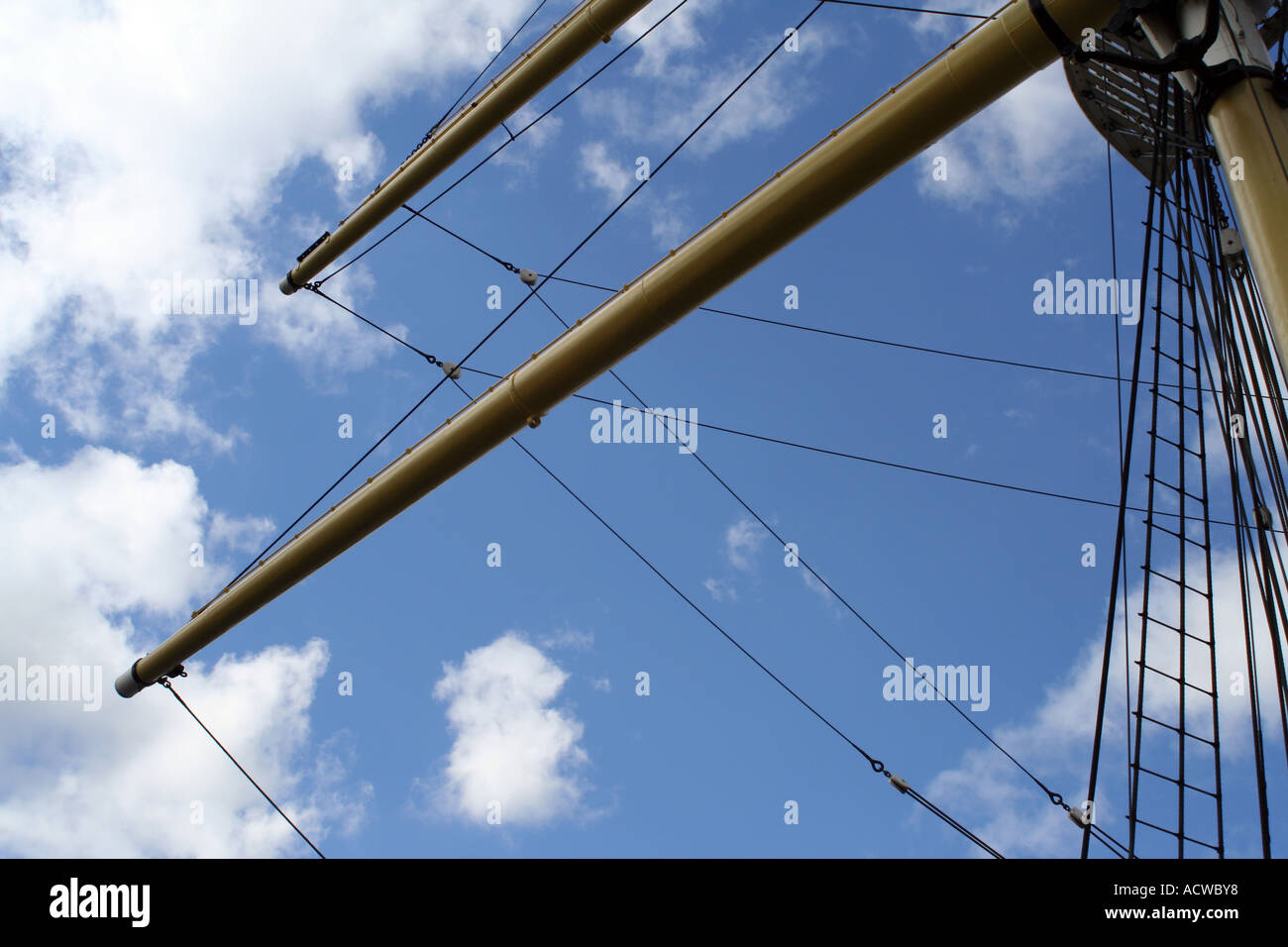 Tall ship rigging Stock Photo - Alamy