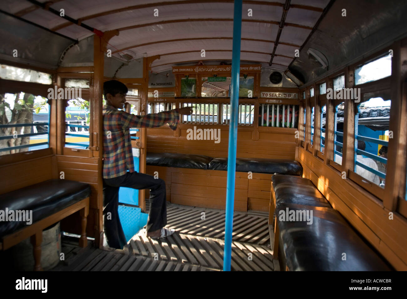 Public transport Calcutta Kolkata India Stock Photo - Alamy