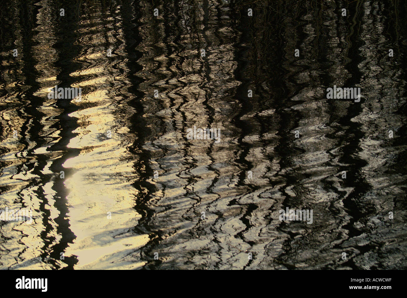 Shimmering water in golden colours Stock Photo - Alamy