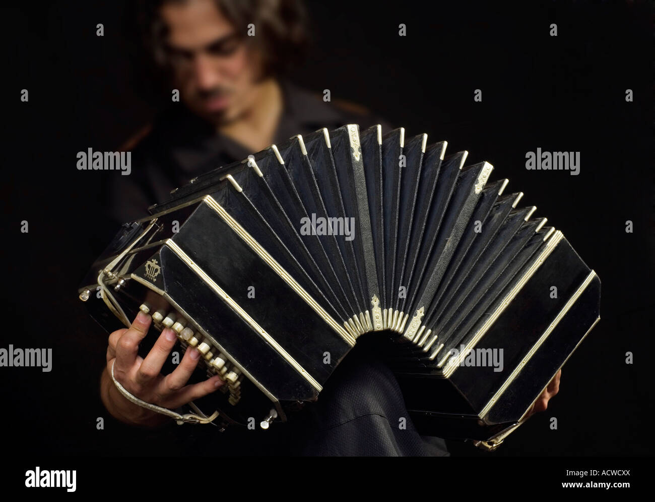 Bandonion Tango player Buenos Aires Argentina Stock Photo - Alamy