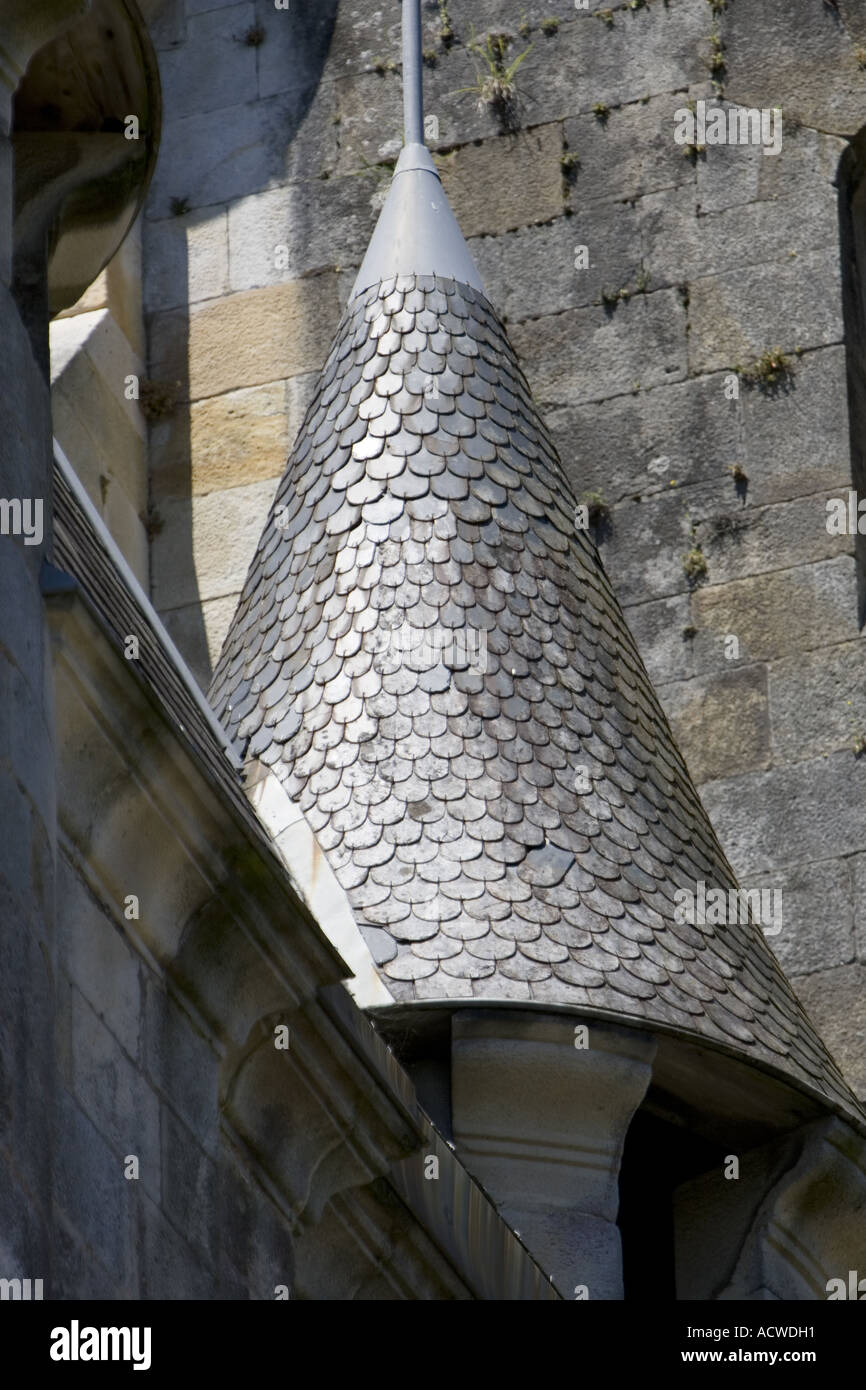 Outer battlements at Butron Castle a 13th century medieval castle in ...