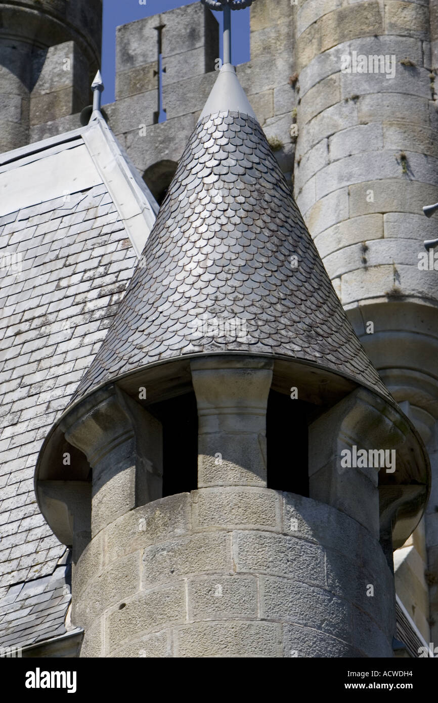 Outer battlements at Butron Castle a 13th century medieval castle in ...