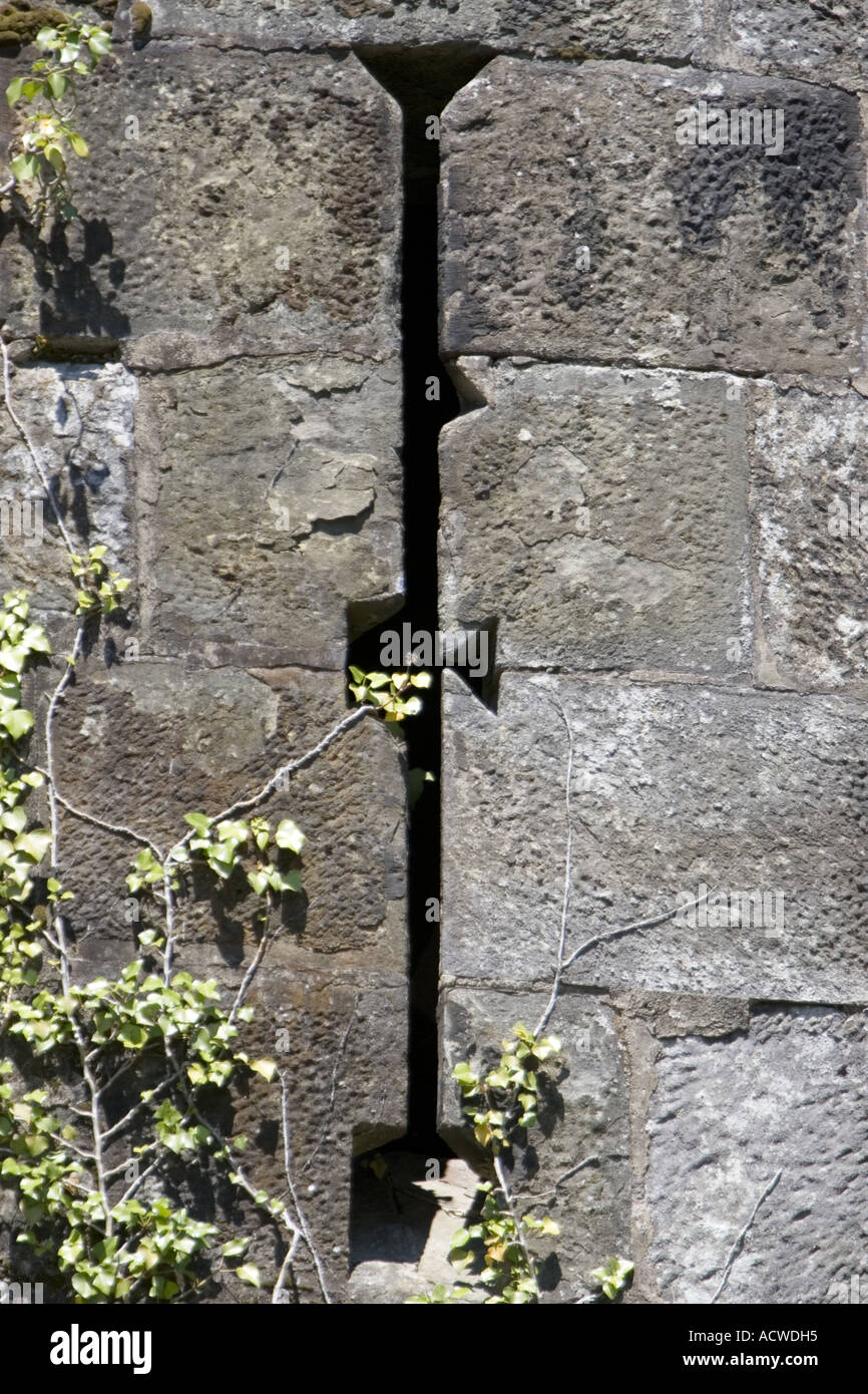 Outer battlements at Butron Castle a 13th century medieval castle in ...