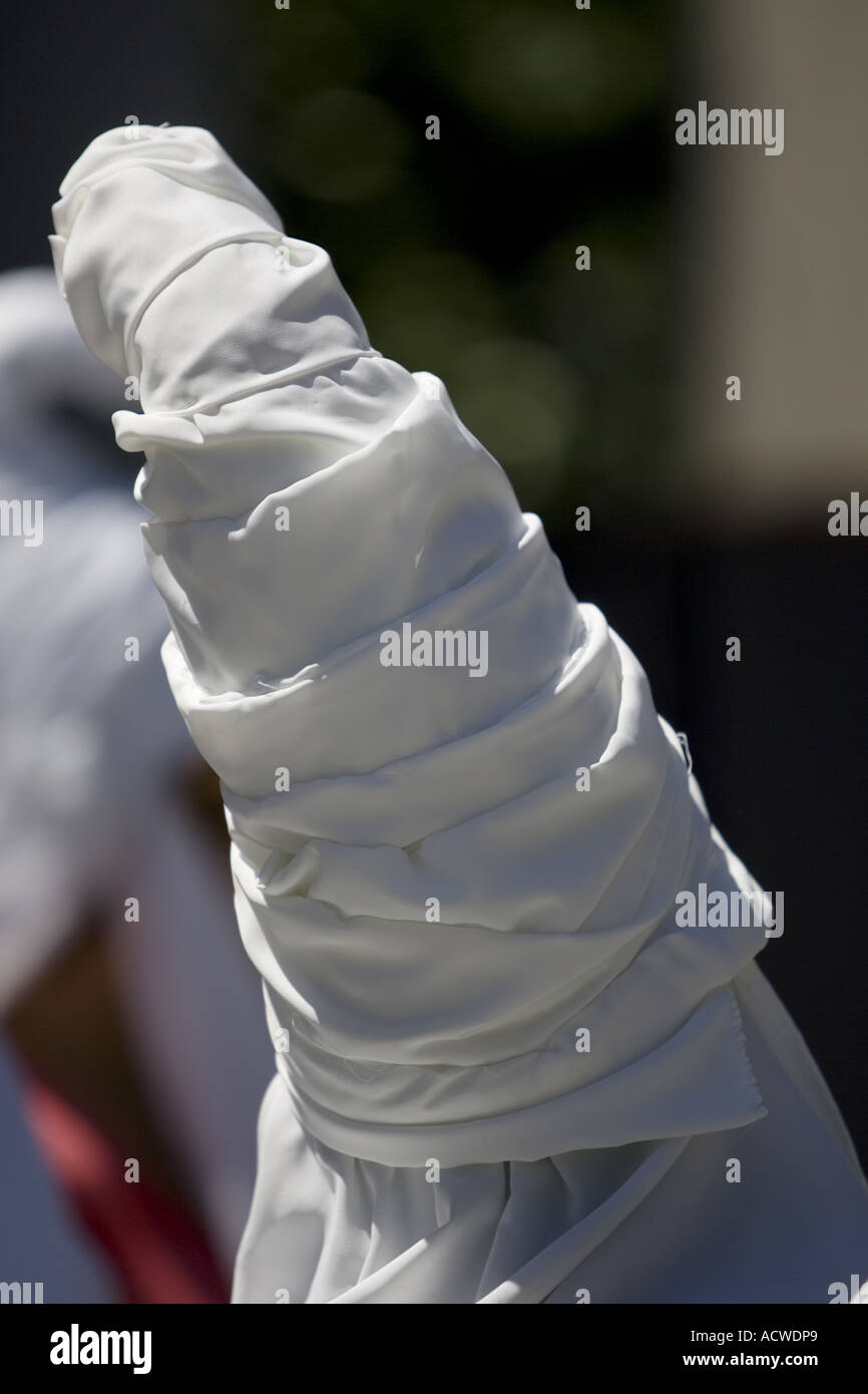 Woman wearing traditional Basque burukoa headdress, Butron Castle near ...