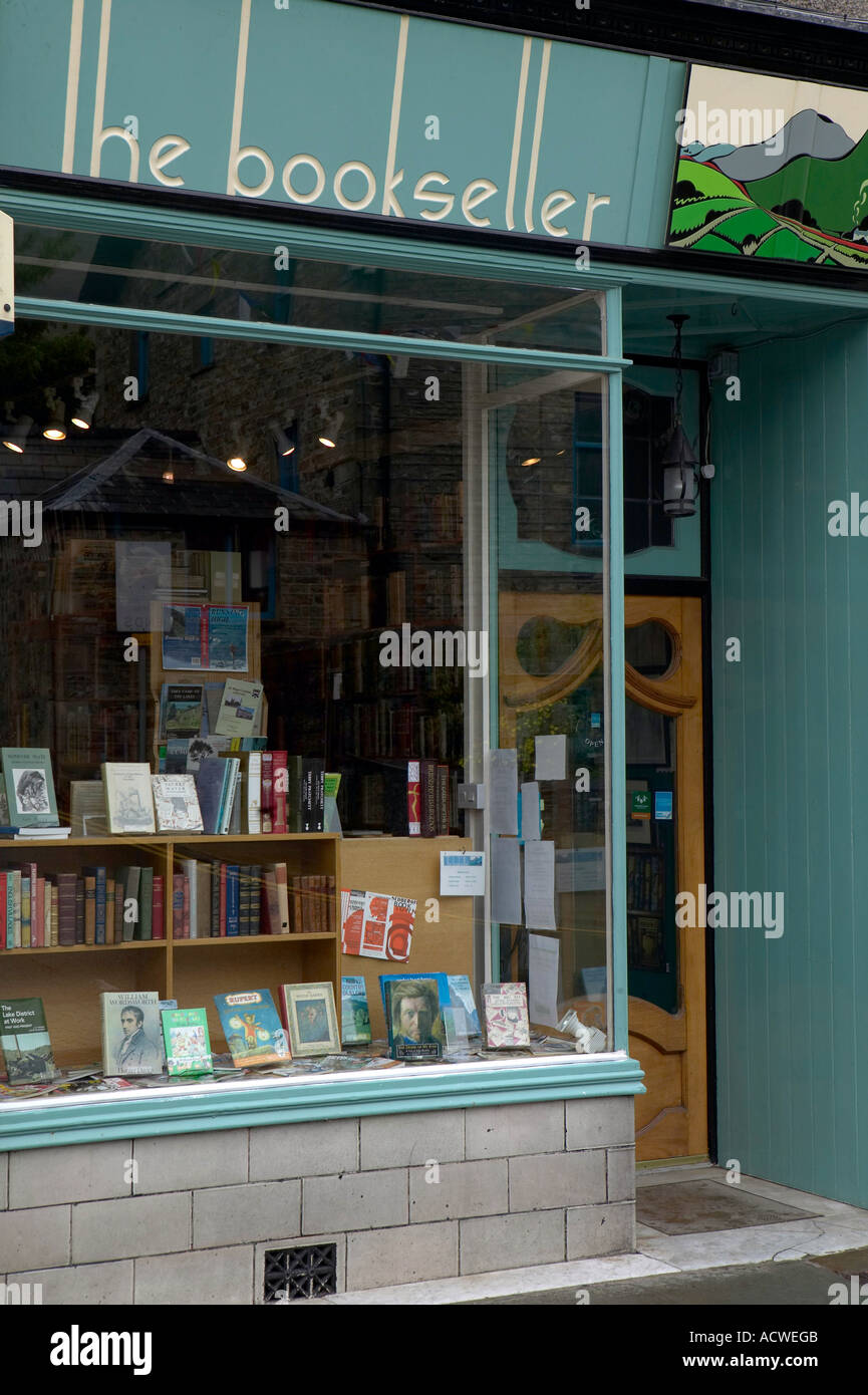 Frontage of a bookshop in Sedbergh, England's booktown, Cumbria and ...
