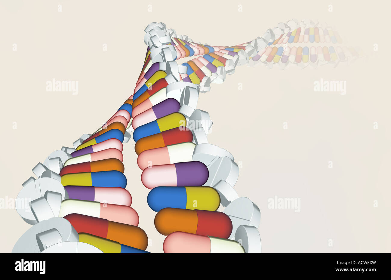 Dna backbone hi-res stock photography and images - Alamy