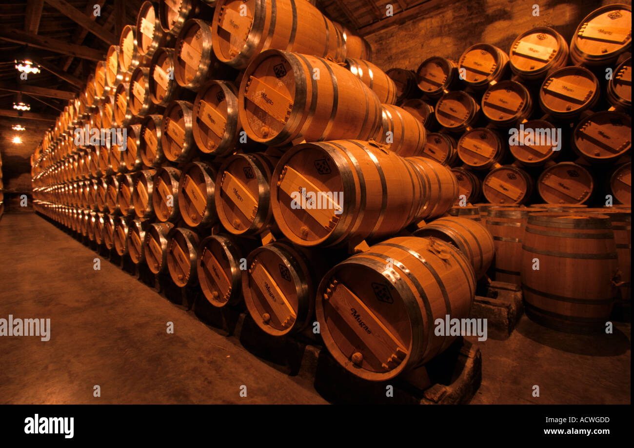 La Rioja Haro Bodega Muga wine cellar Spain Stock Photo - Alamy