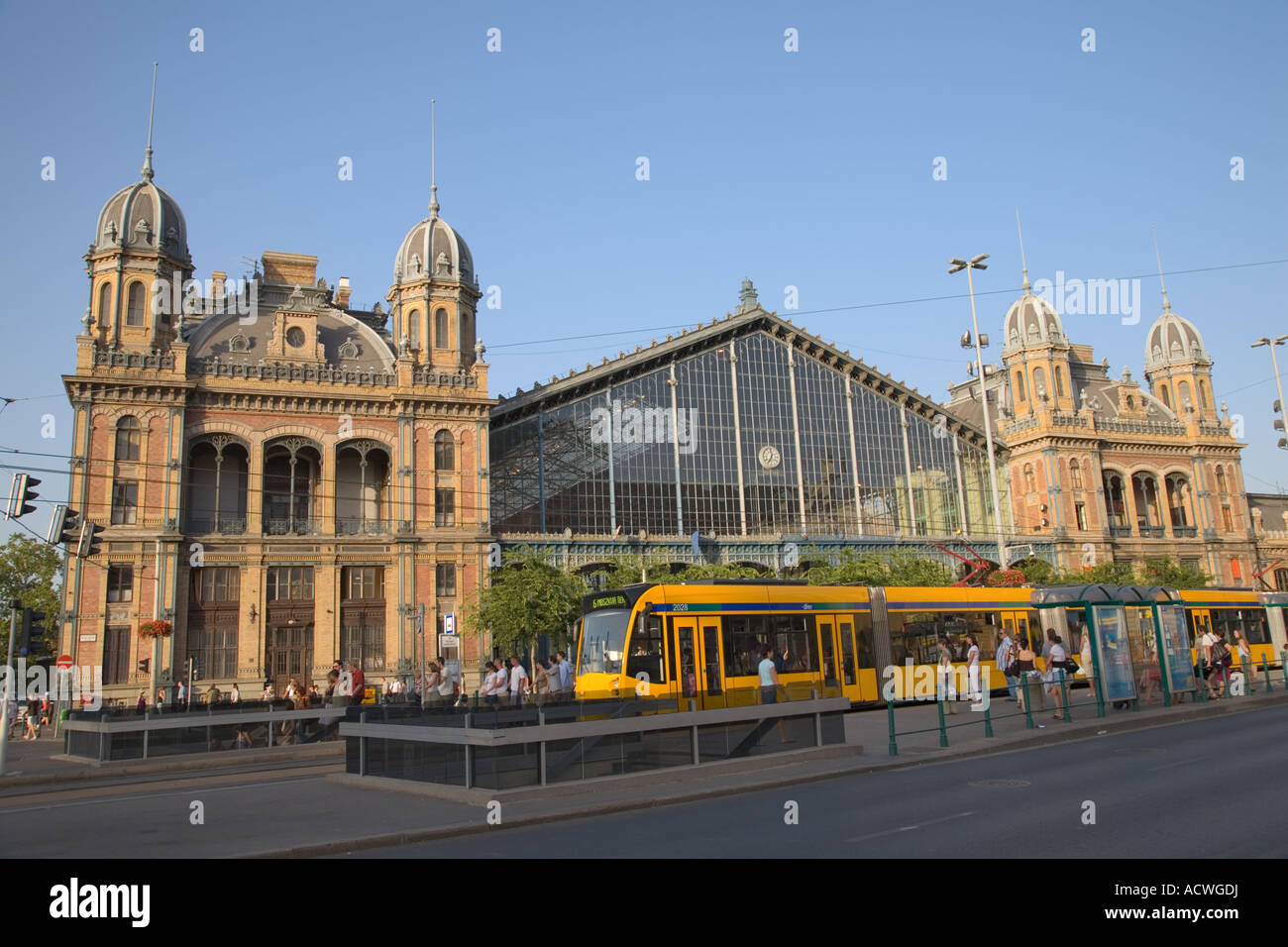Nyugati Palyaudvar the Budapest Western railway station Stock Photo - Alamy