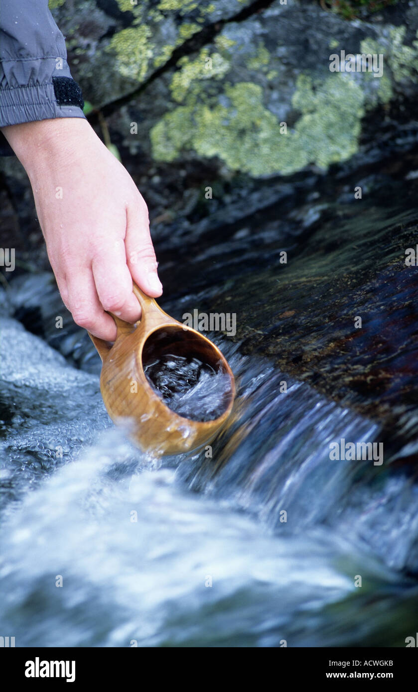 Fill a cup with fresh water Stock Photo - Alamy