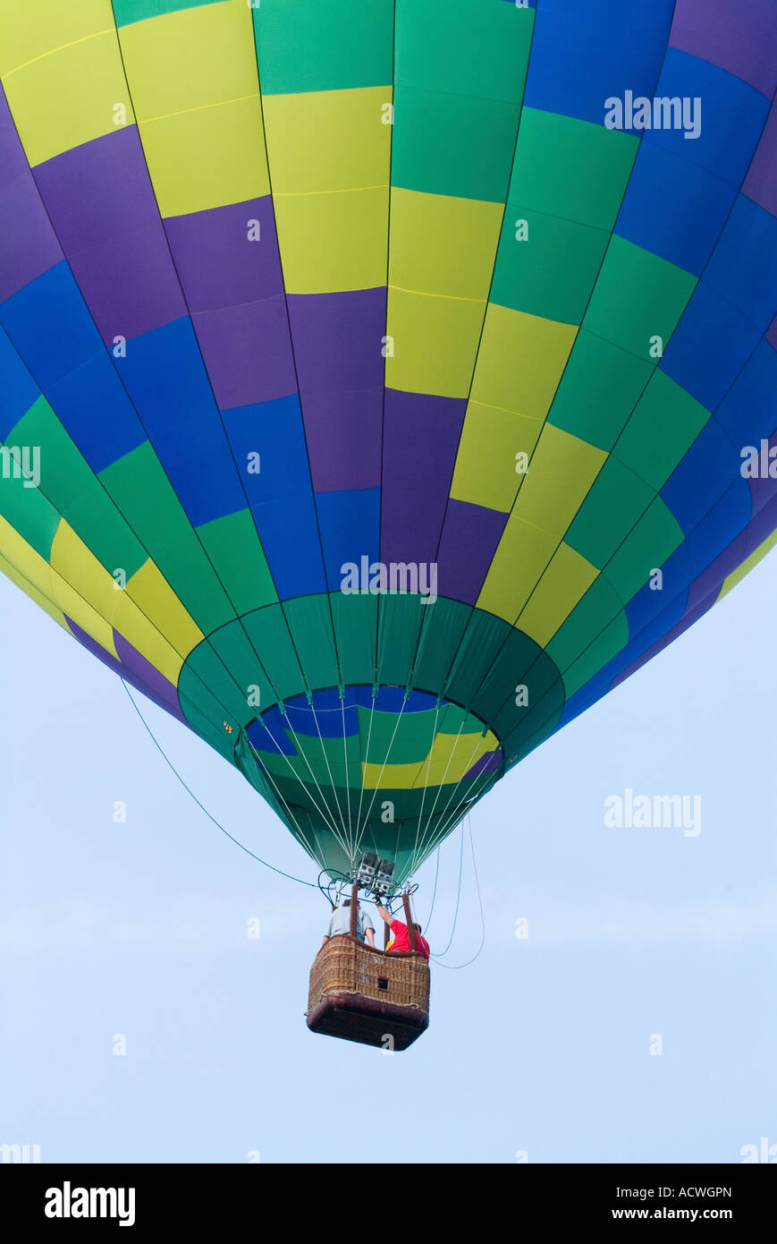 PORTRAIT VIEW OF HOT AIR BALLOON Stock Photo - Alamy