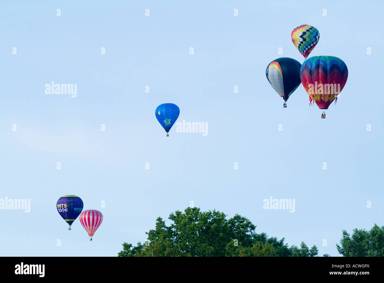 Hot air balloons view hi-res stock photography and images - Alamy