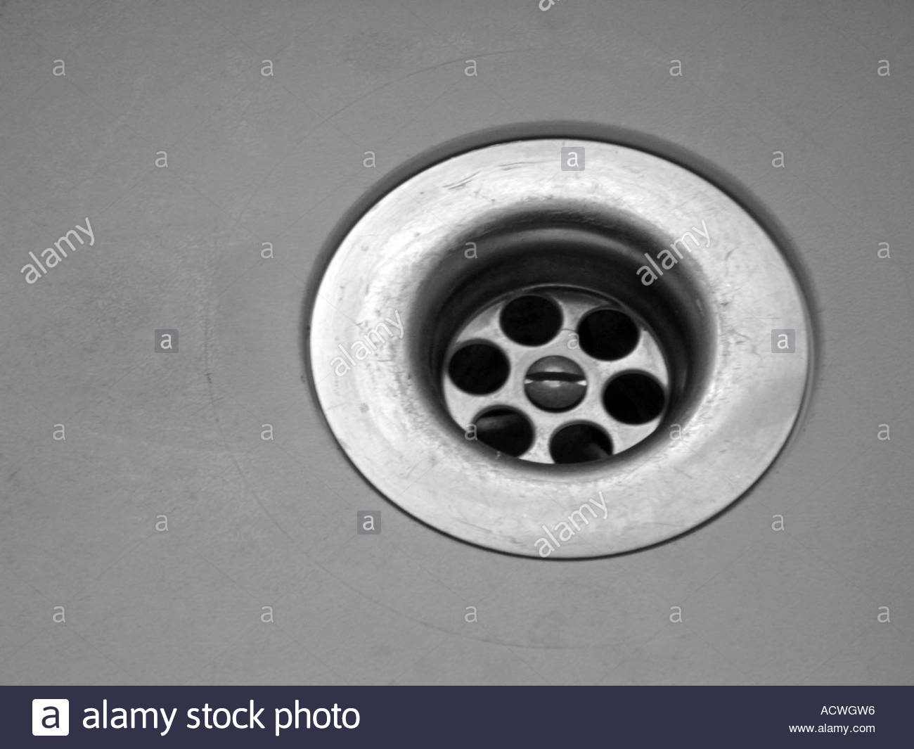 A sink and plughole Stock Photo - Alamy
