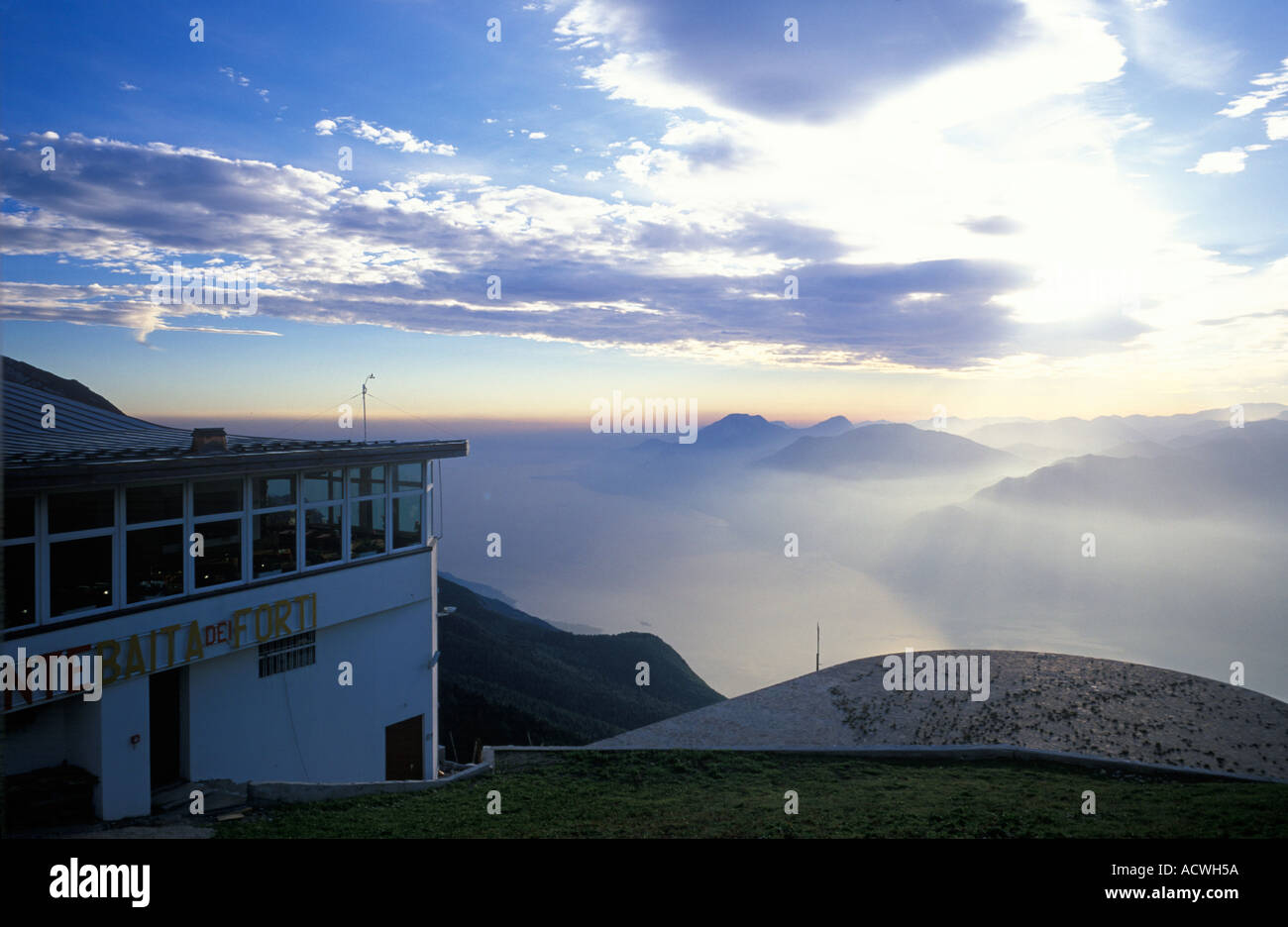 Monte Baldo mountain station Baita dei Forti Veneto Trentino Italy ...