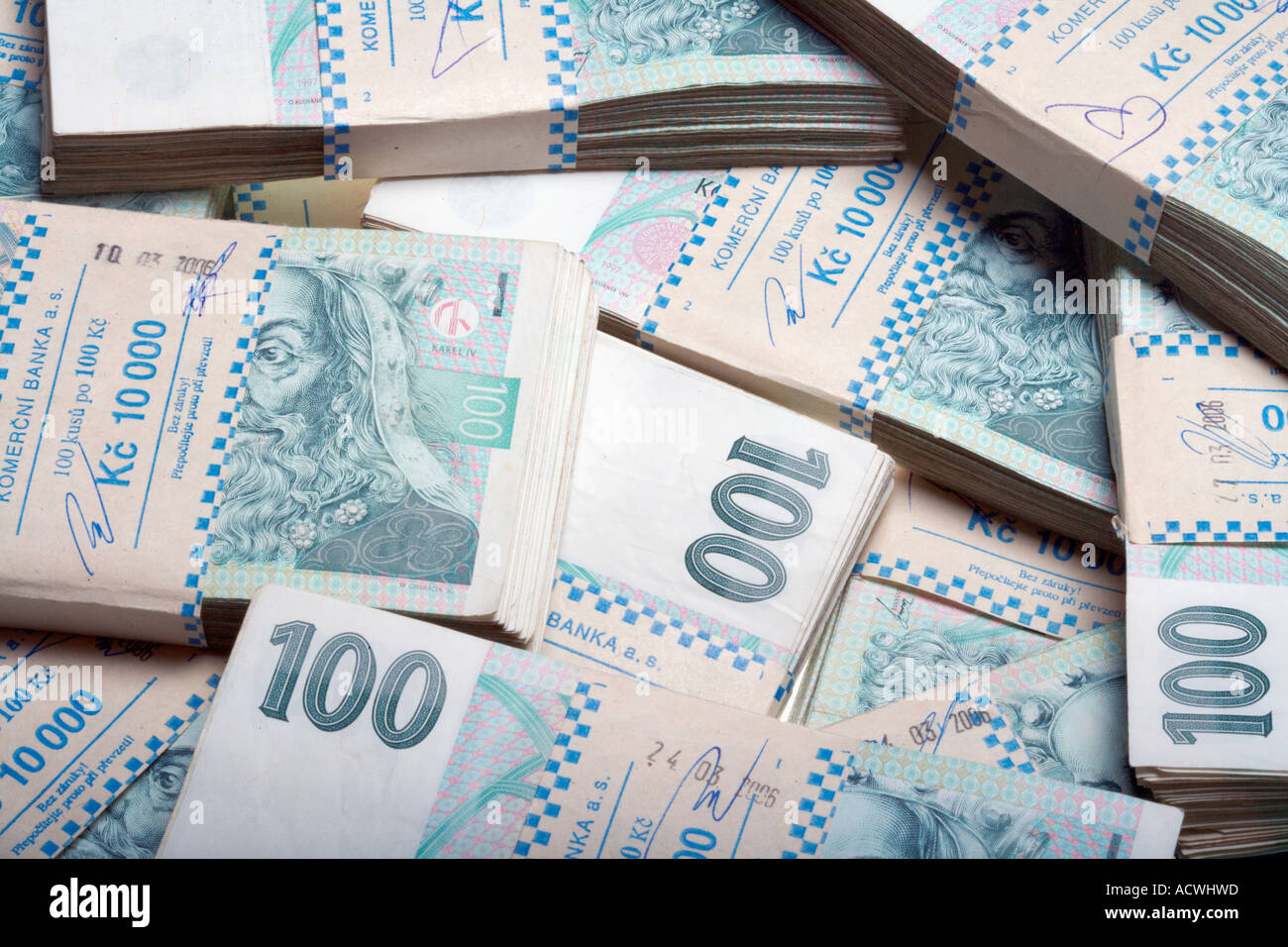 Korunas banknotes hi-res stock photography and images - Alamy