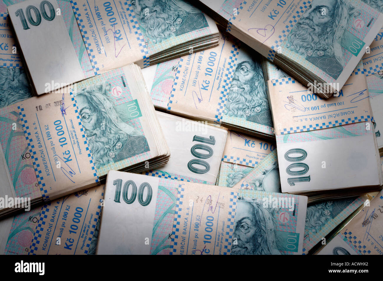 Korunas banknotes hi-res stock photography and images - Alamy