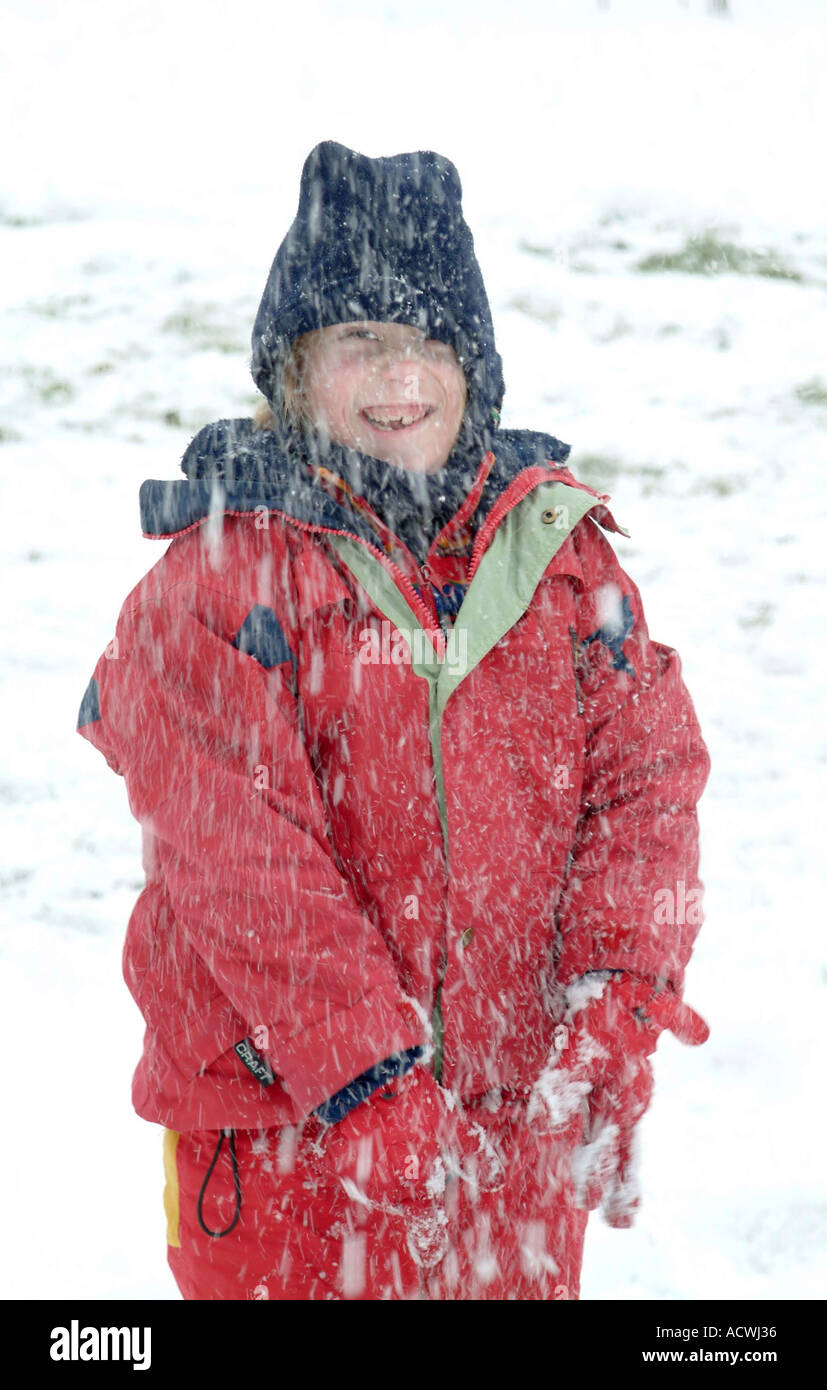 children in the snow Stock Photo - Alamy