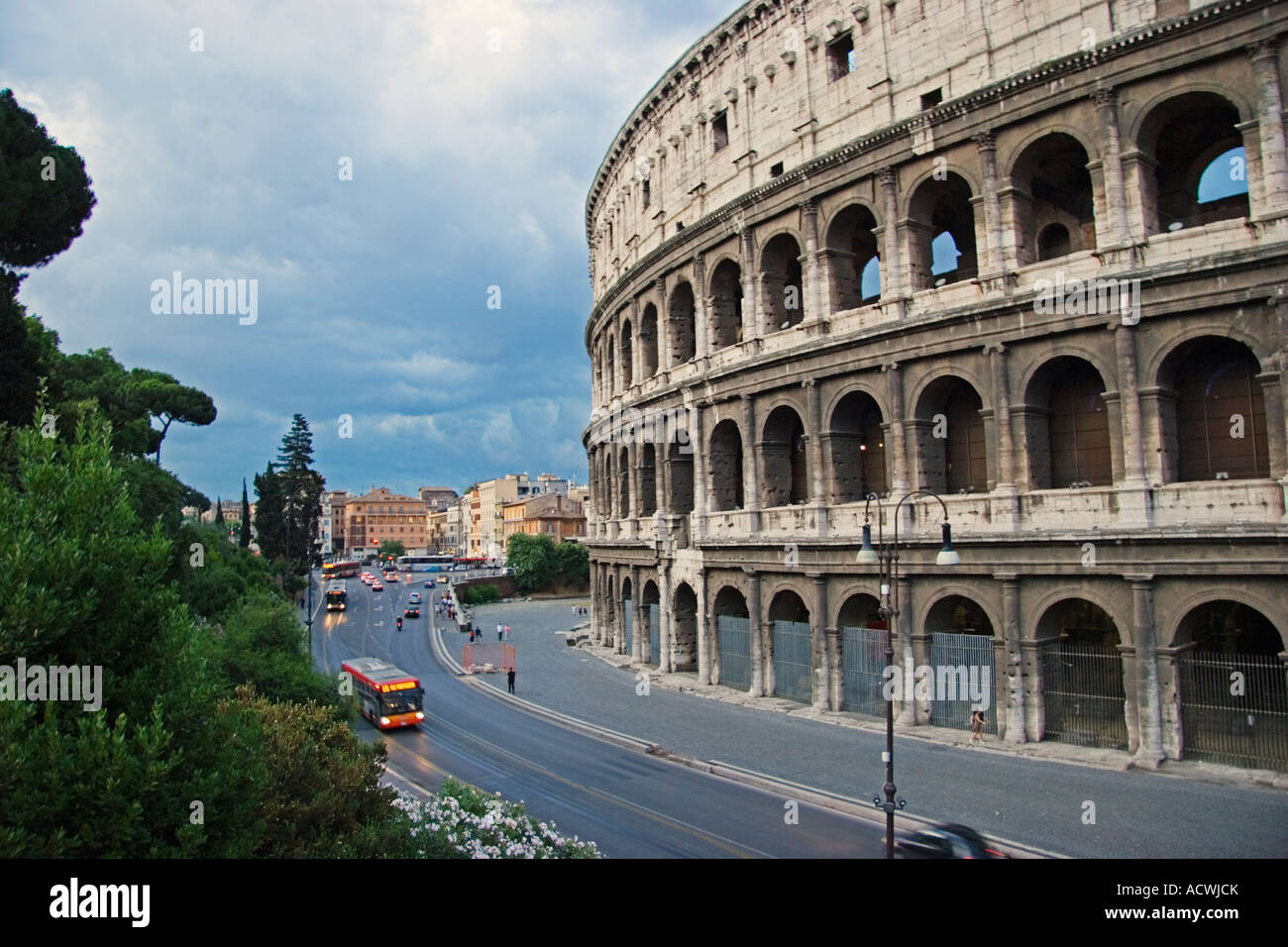 Exterior view of the Coliseum Rome Italy Stock Photo - Alamy