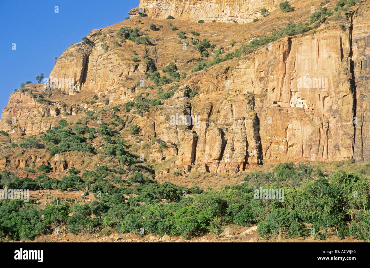 church on the rock in the Gheralta district North Ethiopia Stock Photo ...